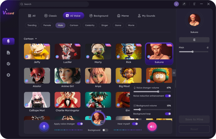 Vozard Sukuna AI Voice
