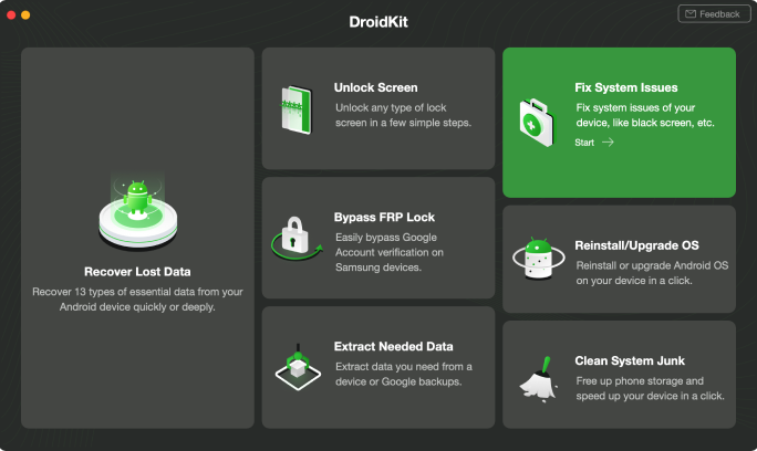 Repair Various Android System Issues Quickly - DroidKit