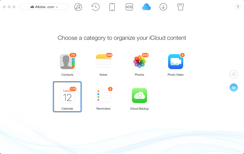 AnyTrans Online Guide – iCloud calendar Management