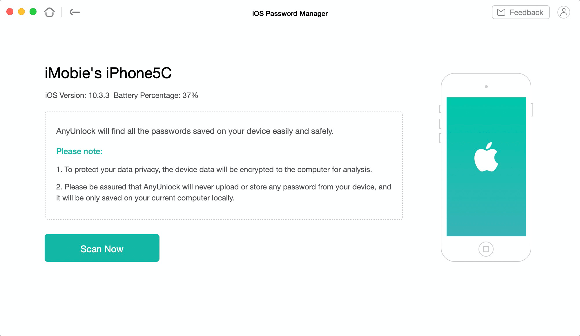 AnyUnlock Online Guide - iOS Password Manager