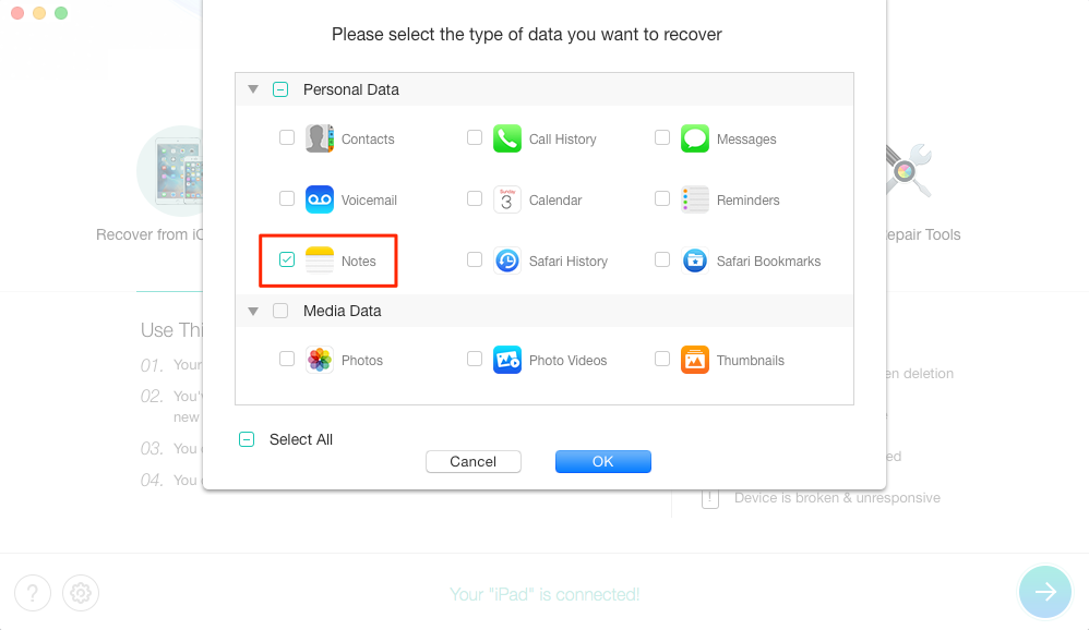 How To Recover Deleted Notes On IPad Air Pro mini 4 Methods 