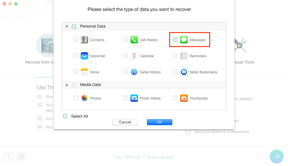 3 Methods To Recover Deleted Text Messages On IPhone 6 6s Plus 