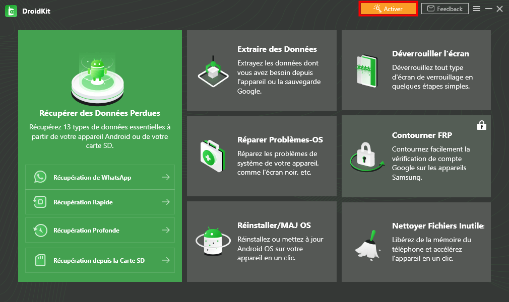 FAQ et problèmes de DroidKit que vous pouvez rencontrer avec des solutions