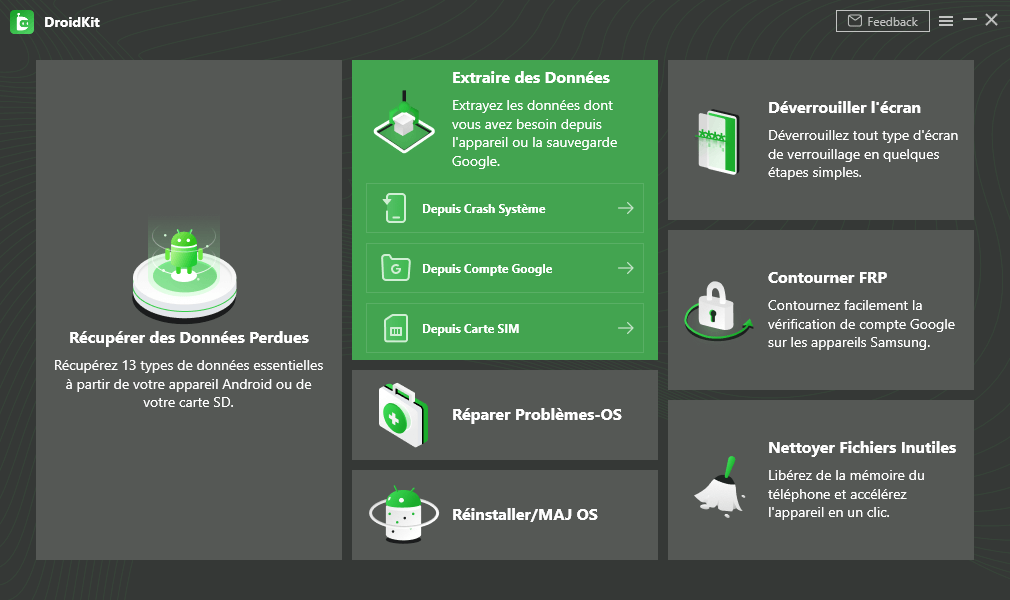 FAQ et problèmes de DroidKit que vous pouvez rencontrer avec des solutions