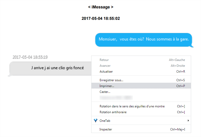 Comment Imprimer Des Sms Iphone 11 Xs Xr X 8 7 6s Imobie